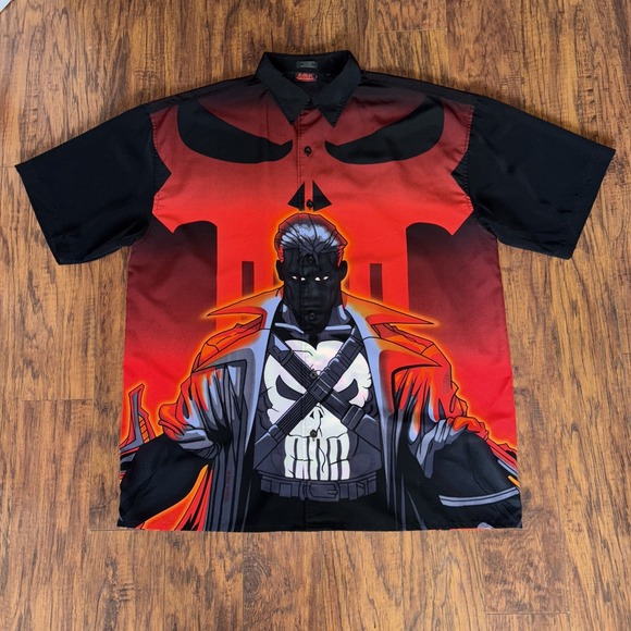Marvel | Shirts | Vintage Marvel Punisher Shirt Mens Large Black Red 20 ...